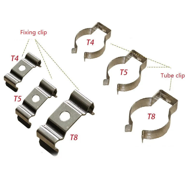 Clips de fixation pour tube T4/T5/T8, 20 pièces, accessoires d ...