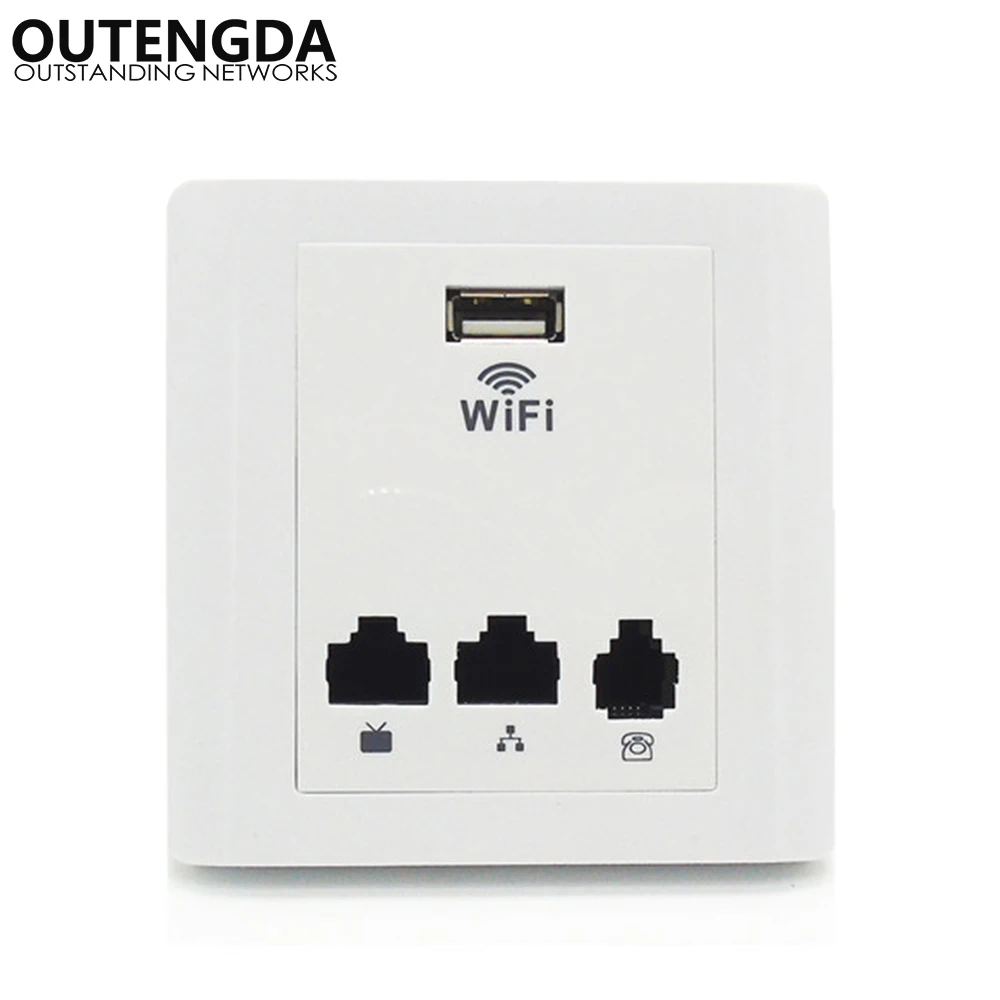 86-Panel-In-Wall-Wireless-AP-Router-Hotel-Wifi-Access-Point-802-3af-POE ...