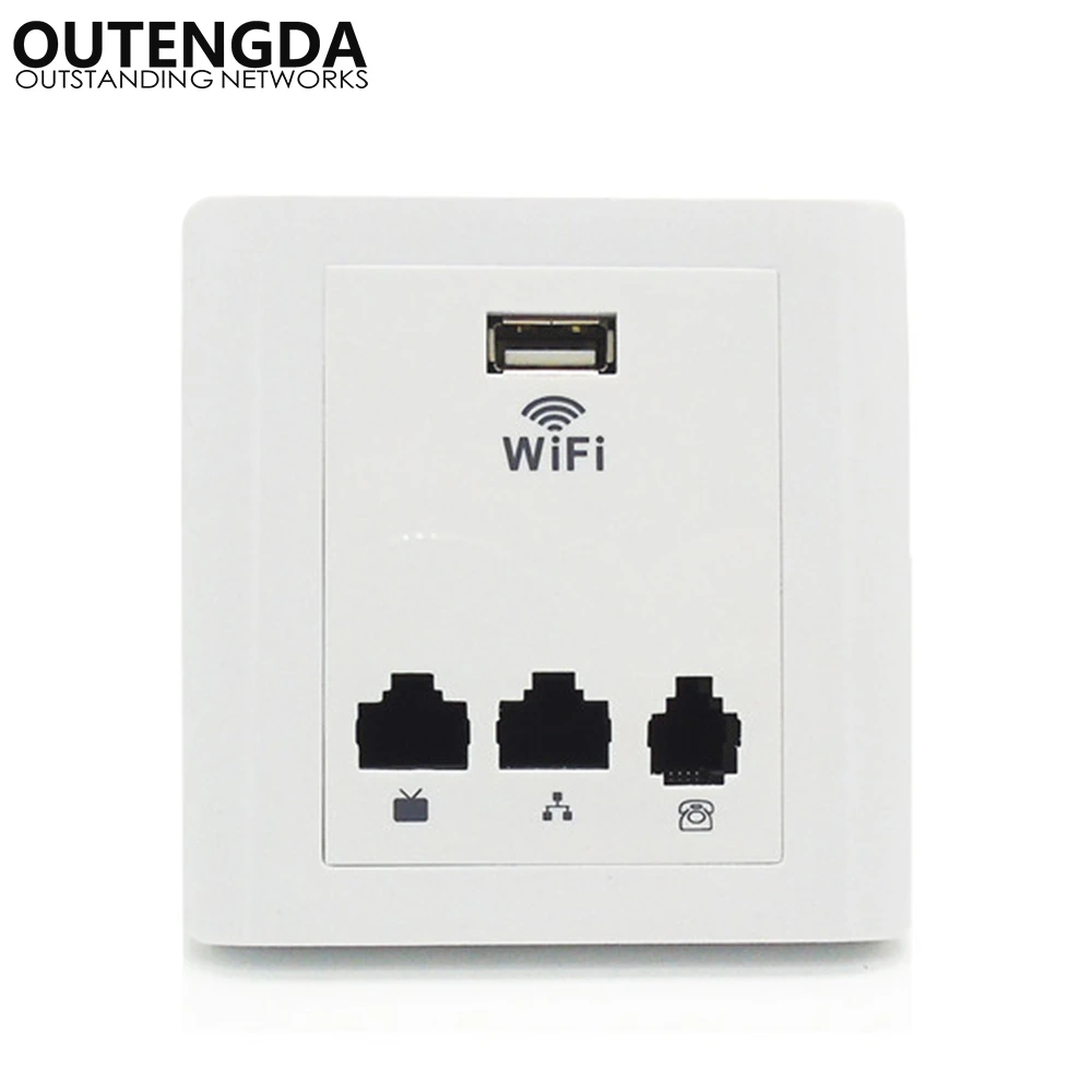 86 Panel In Wall Wireless Ap Router Hotel Wifi Access Point 802.3af Poe ...