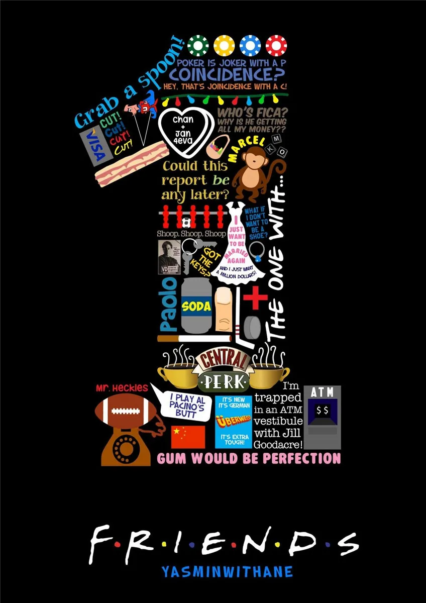 Friends Tv Show Poster Season 1