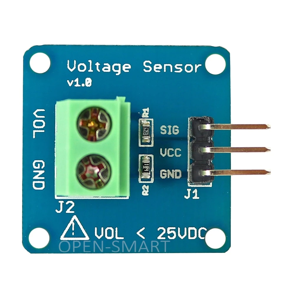 High Accuracy Dc Voltage Sensor Module Voltage Detector Voltage Divider ...