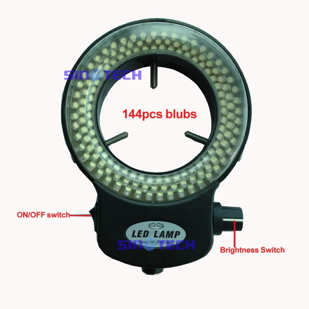Free shipping 144pcs LED Adjustable Compact Microscope Ring Light ...