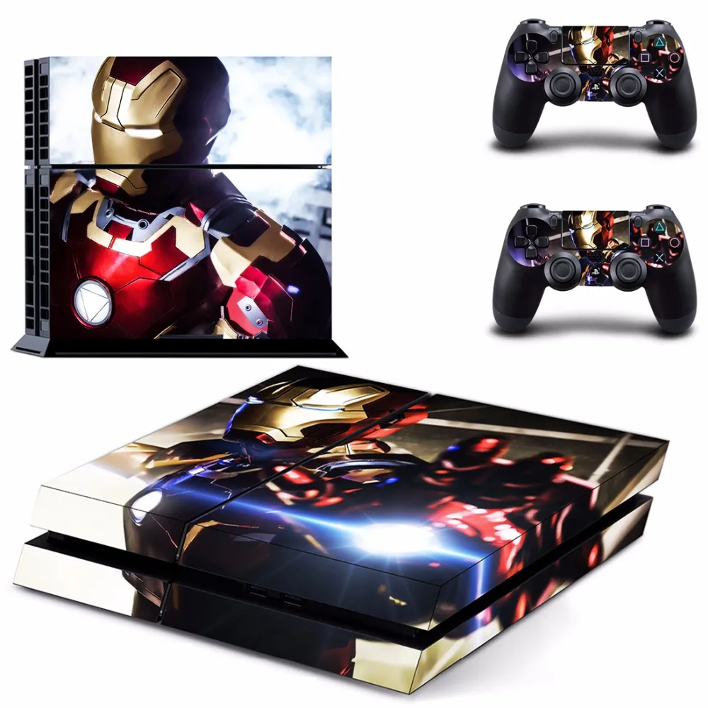 Avengers Iron Man Hulk Skin Sticker for PS4 Console - ConsoleSkins.co
