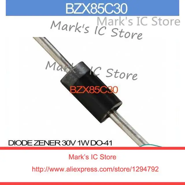 BZX85C30 DIODE ZENER 30V 1W DO 41 BZX85C3 85C3 BZX85 85C30 BZX8 85C30 ...