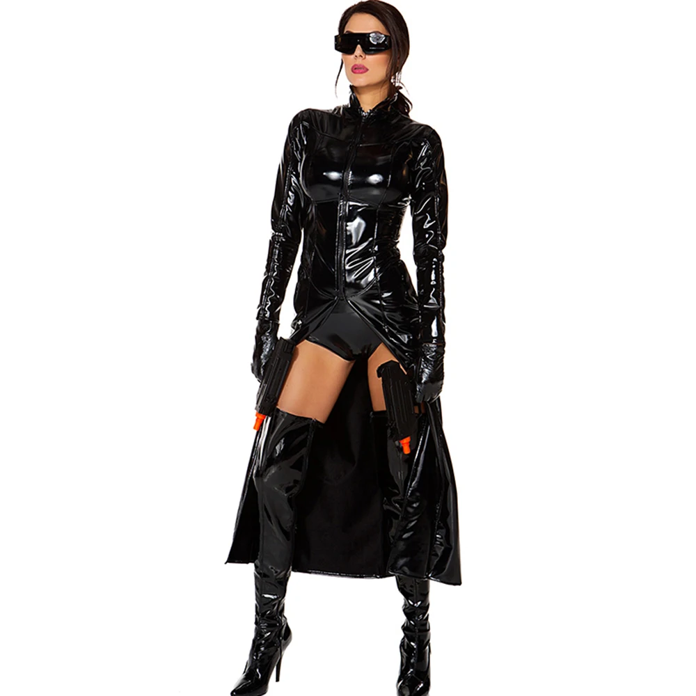 Gabardina-negra-ajustada-disfraz-de-The-Matrix-Neo-g-tico-SteamPunk ...