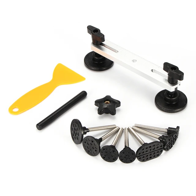 Bridge Dent Puller - Metal Bridge Kit with 7 Glue Tabs & Accessories ...