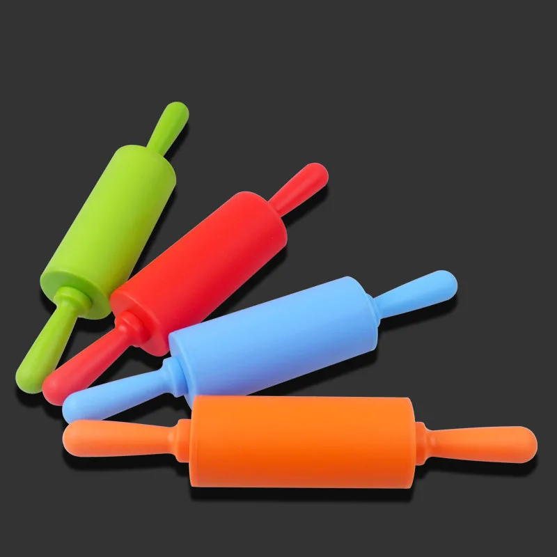 Silicone Mini Rolling Pin for Kids Dough Pastry Roller PP Handle ... Silicone Mini Rolling Pin for Kids Dough Pastry Roller PP Handle ...