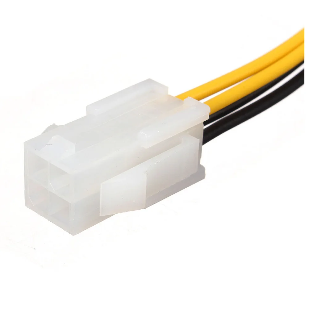 20CM/8Inch 12V 4 Pin Male to 4 Pin P4 Female CPU Power Supply Extension ...