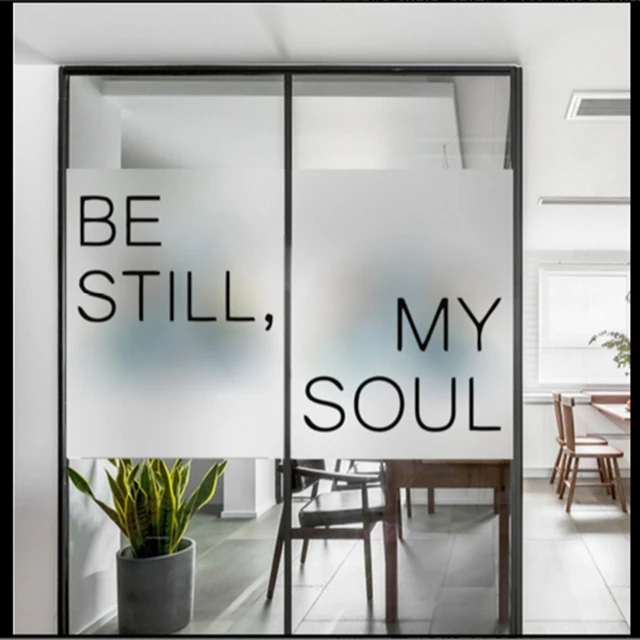 Window Glass stickers Minimalist door glass matte stickers bedroom ...