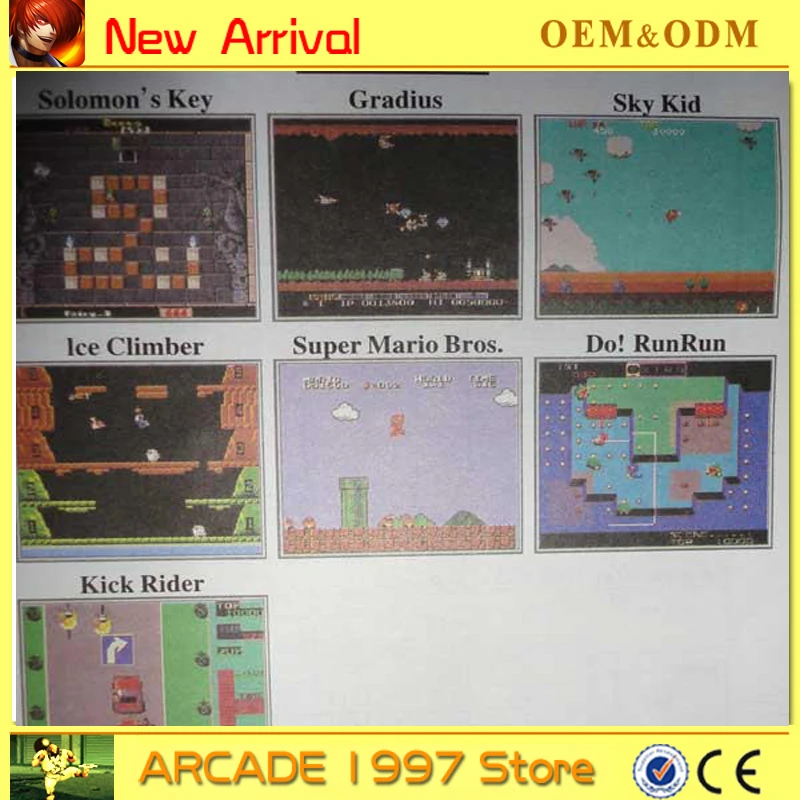 Arcade Jamma 19 in 1 Classical Game PCB for jamma arcade multi game ...