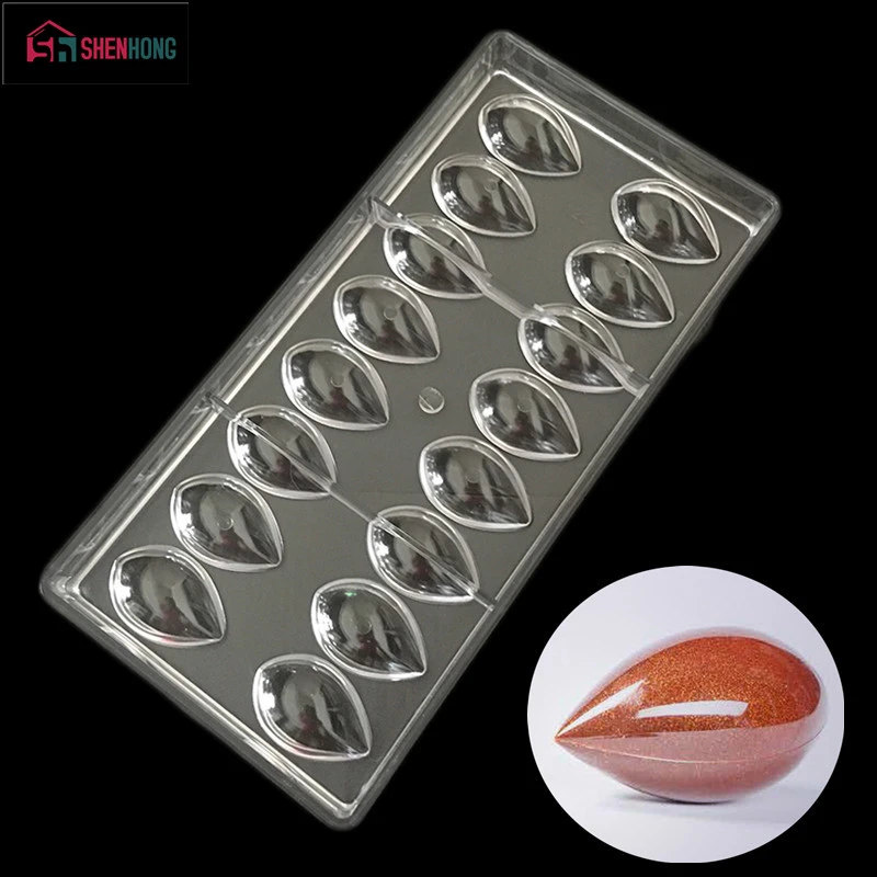 SHENHONG Lotus Chocolate Mould Olive Shaped Polycarbonate Chocolate ...
