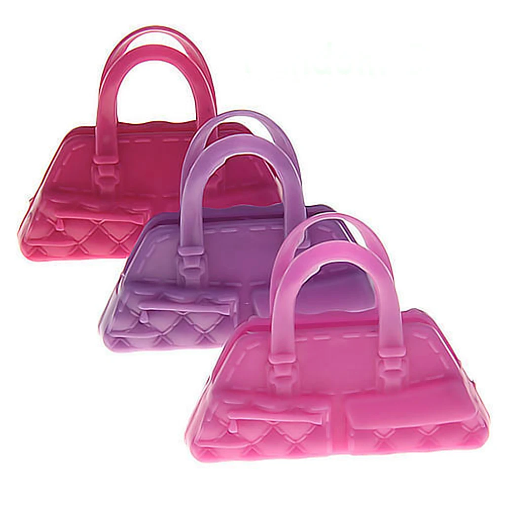 Dolls Outdoor Packets 1Pcs Hard Plastic Purse Handbag Tote Bag for ...