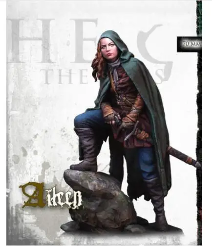 1/22 70MM First warrrior AILEEN with base toy Resin Model Miniature ...