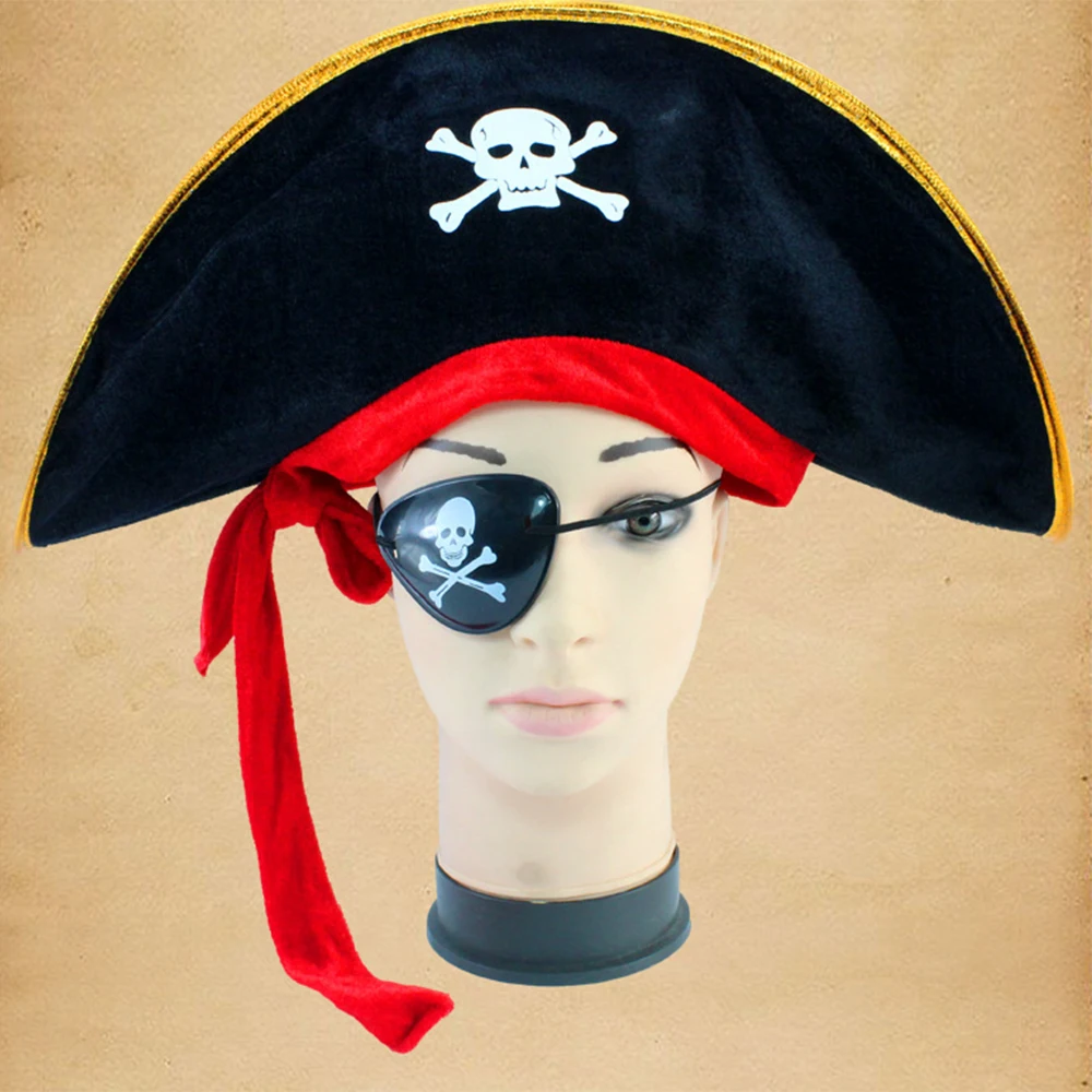Pirates Caribbean cosplay hat cap Eye Mask Masquerade Pirates Caribbean ...