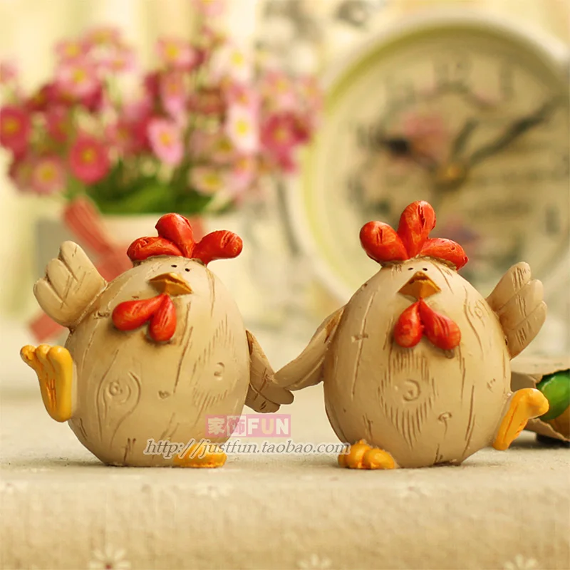 Free-Shipping-resin-lovers-chickens-a-pair-of-home-decoration-wedding ...