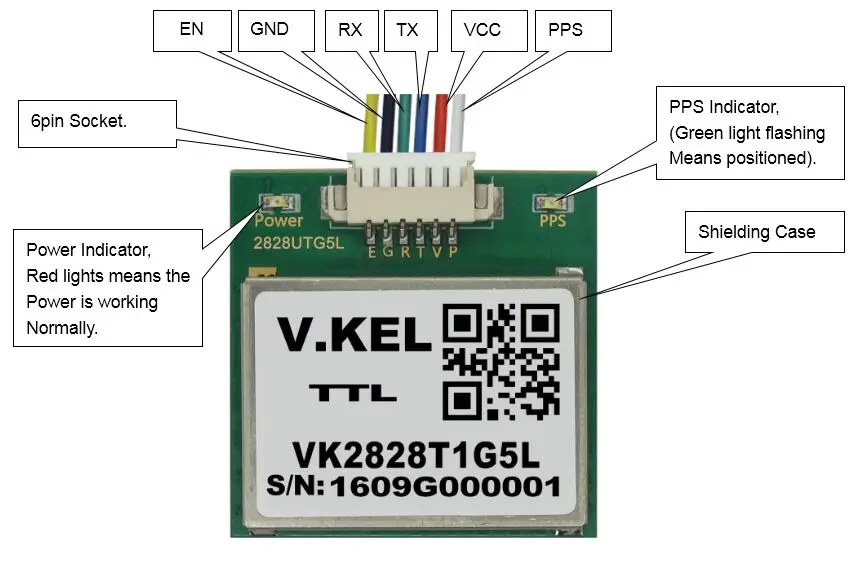 100 개 VKEL G Mouse VK2828T1G5L GPS Receiver 와 (High) 저 (감도 Manufacturer ...