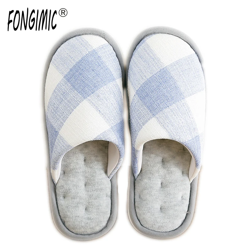 FONGIMIC Autumn Winter Lovers Slippers Men Women Fashion Cotton Slipper ...