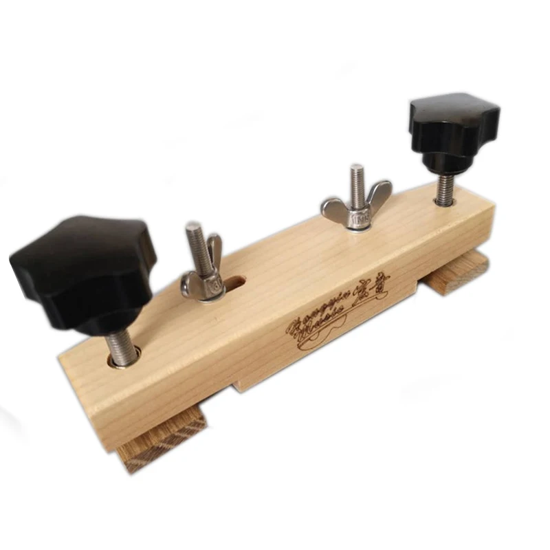 Durable Solid Wood Acoustic Guitars Bridge Caul Clamp with Cork Gasket ...