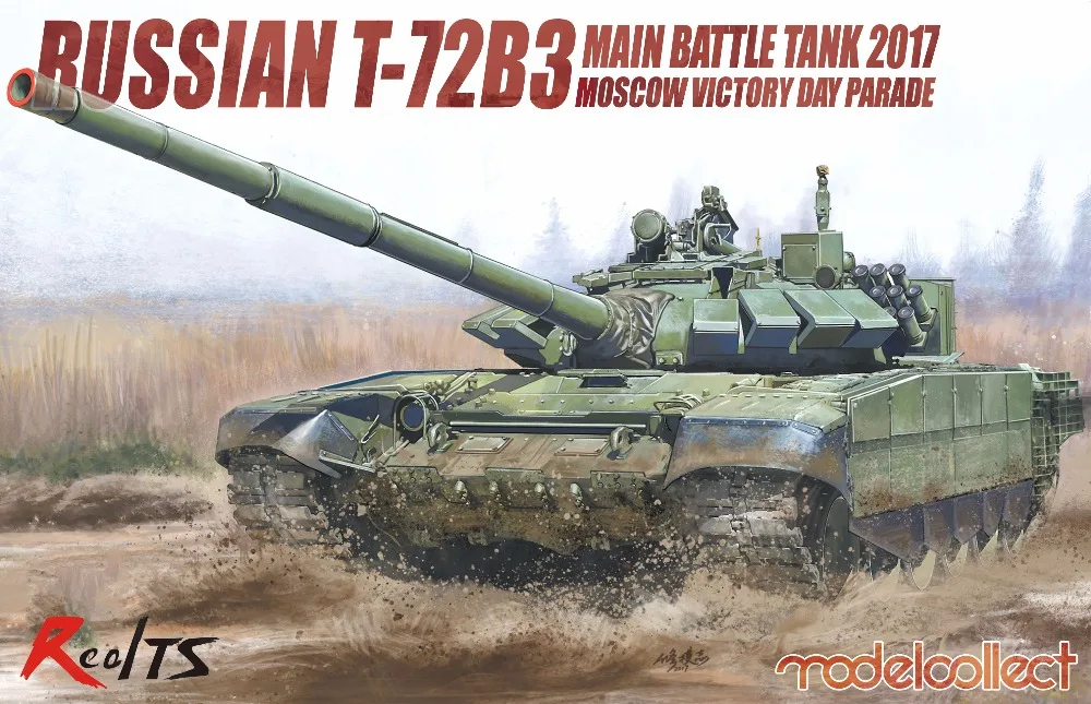 RealTS ModelCollect 1/72 Russian T 72B3 Main Battle Tank 2017 Moscow ...