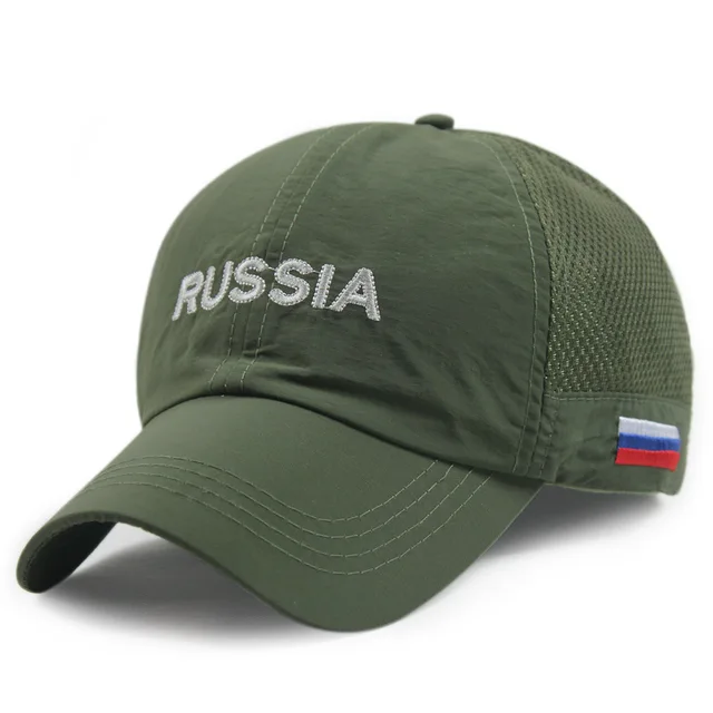 Russia Spring Summer Baseball Cap Mesh Causual Snapback Hats Casquette ...
