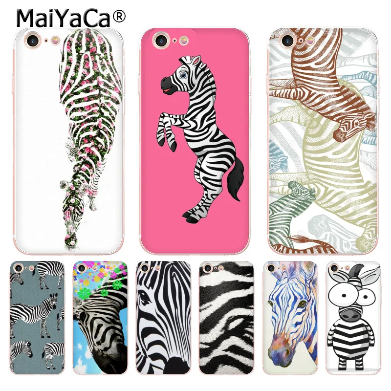 MaiYaCa Cute black and white zebra cartoon picture fashion cell phone ...