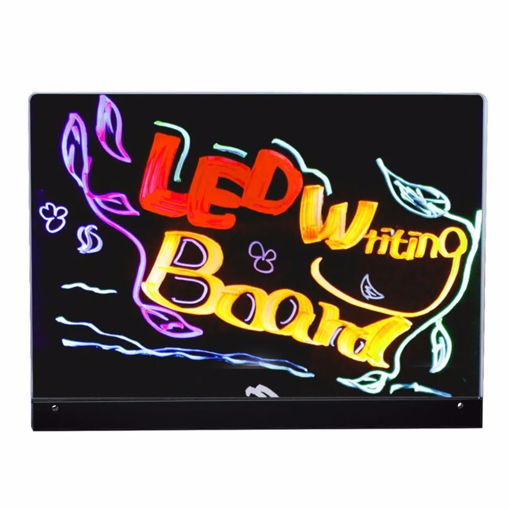 LED Tempered Glass Aluminum Alloy Frame Remote-control Writing Board ...
