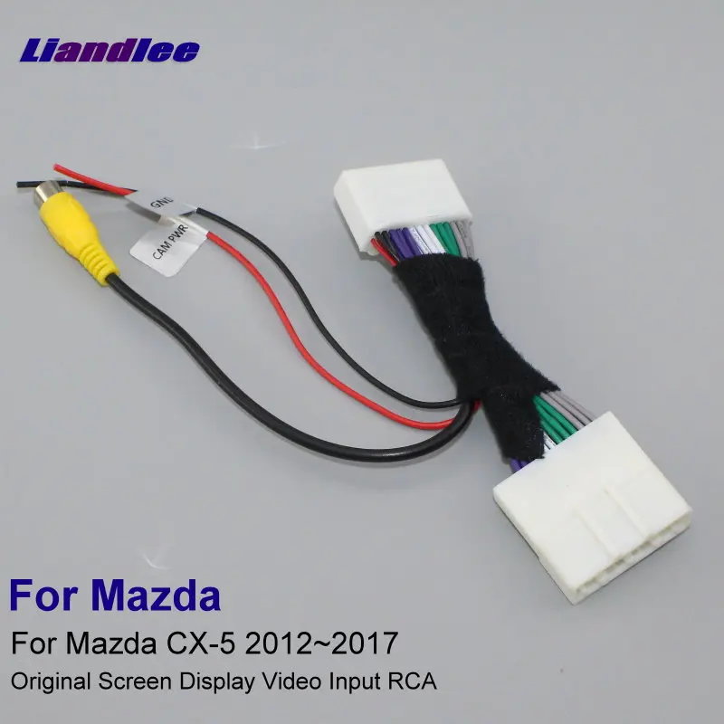 Liandlee For Mazda CX 5 2012/2017 28Pins RCA Adapter Connector Wire ...