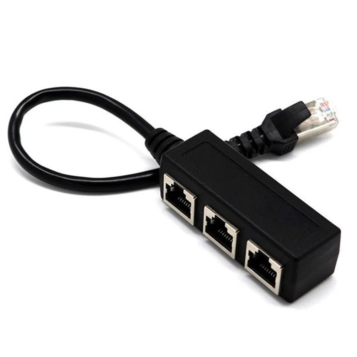 RJ45 Splitter Cable Adapter 1 Male to 3 Female Port Ethernet LAN ...