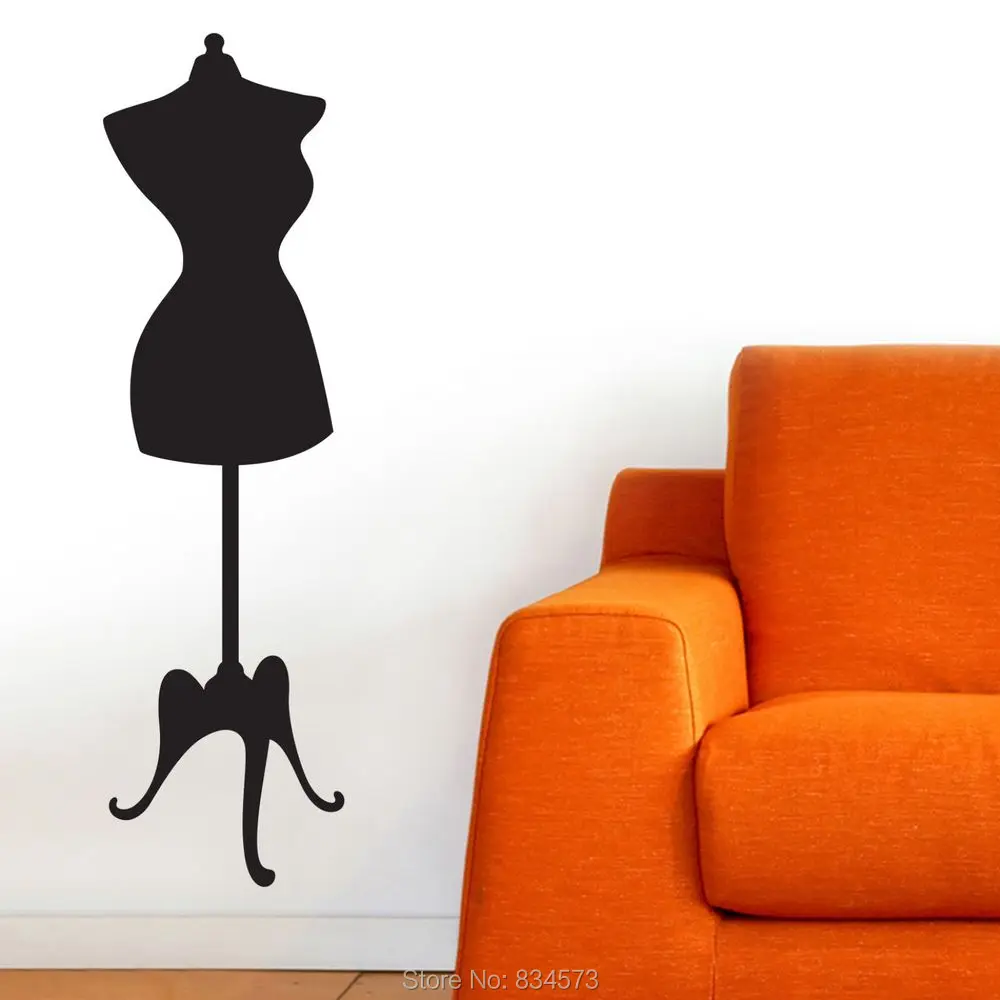Mannequin Silhouette Fashion Wall Art Sticker Decal Home DIY Decoration ...