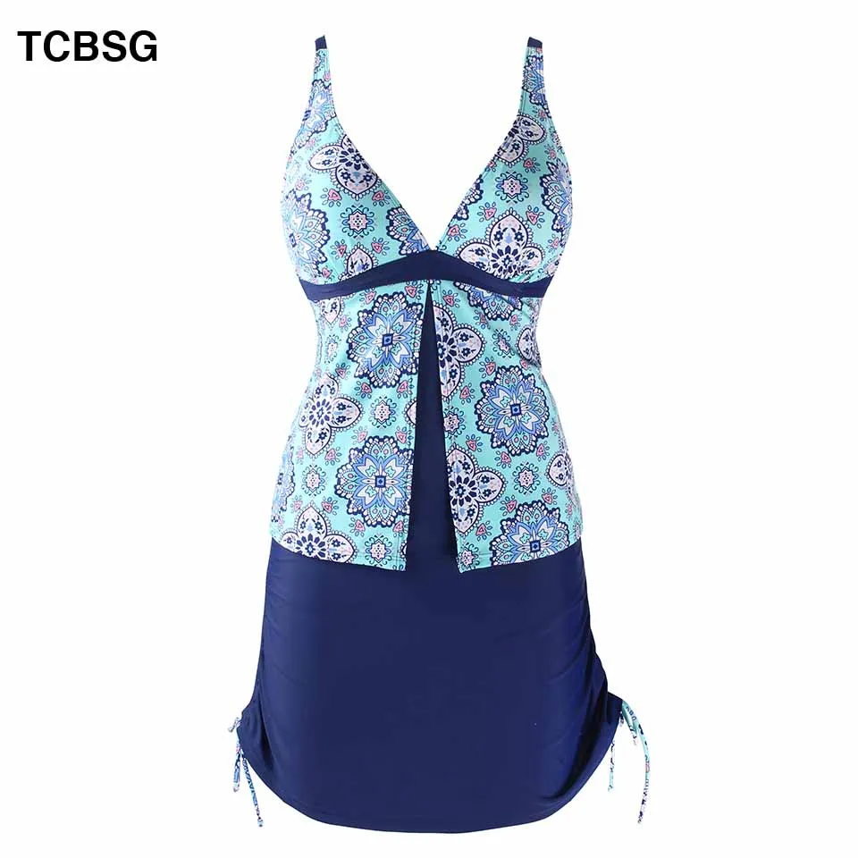 Tcbsg Tankini Strappy Swimwear Sexy Women Swimsuit Plus Size Swimwear