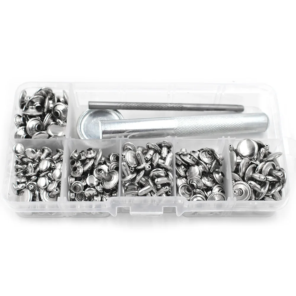 6-8-10-mm-150-Sets-Rivets-And-Tool-Kits-Silver-Double-sided-Rivets ...