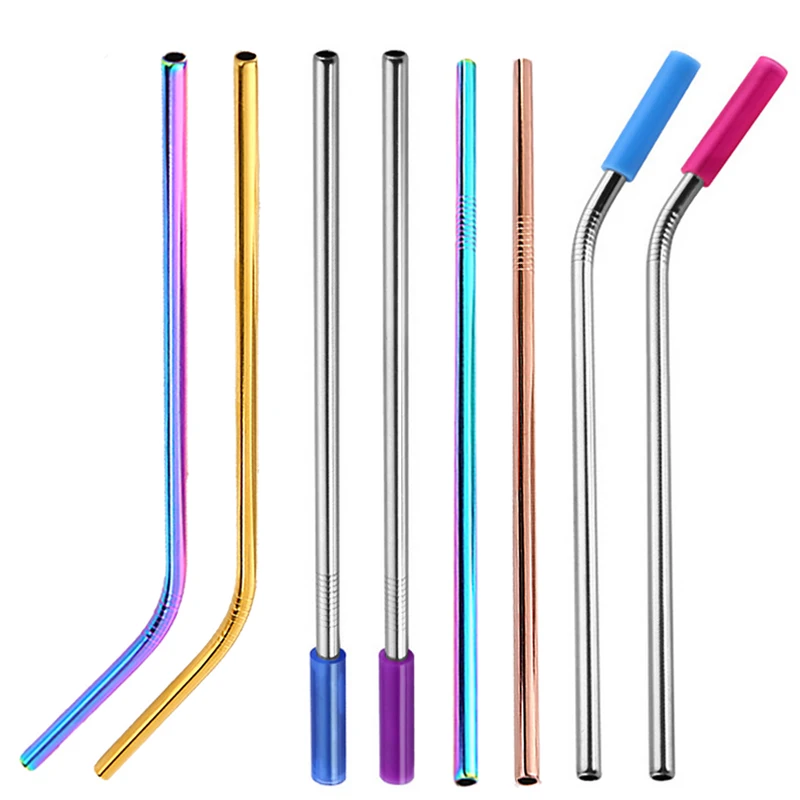 304 Colour Stainless Steel Straw Eco Friendly Reusable Metal Drinking