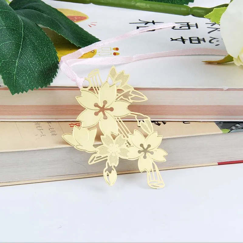 Coloffice 1PC Metal Cherry Series Chinese Bookmarks Creative Retro ...