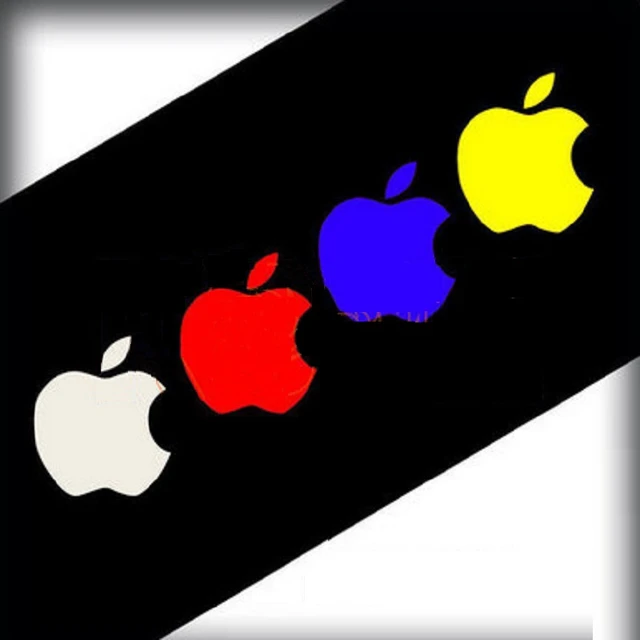 Funny Apple Logo Stickers