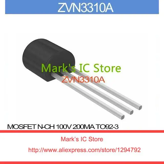 ZVN3310A MOSFET N CH 100V 200MA TO92 3 ZVN3310 3310 ZVN33 3310A ZVN3 ...