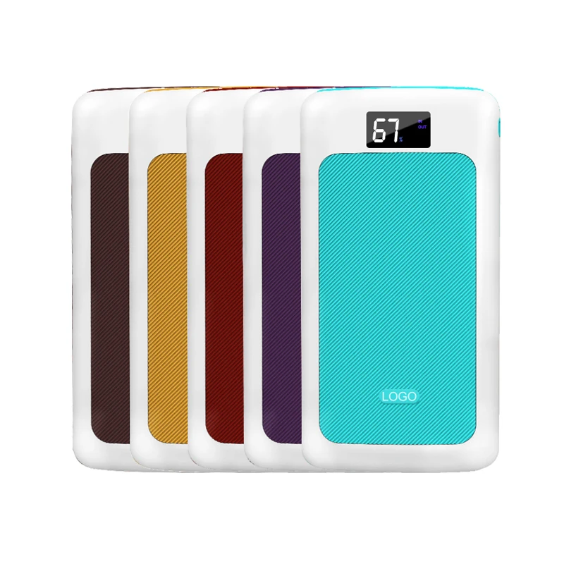 10000mah power bank digital display charging treasure LCD display ...