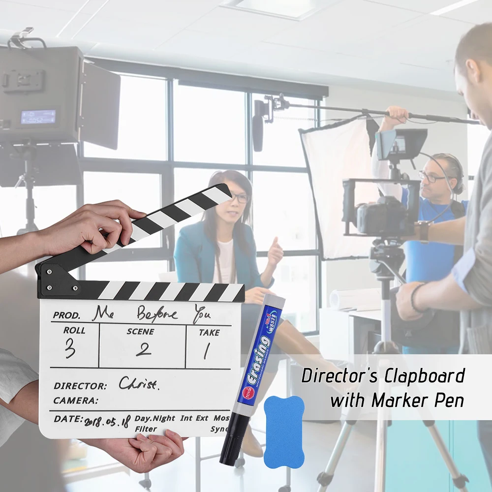 Movie Director Clapperboard Clapper | Tv Film Movie Clapper Board Slate ...