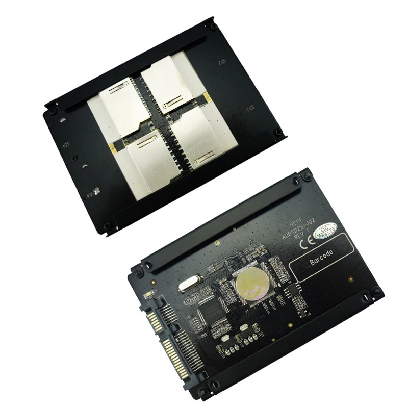 4 SD 카드 22pin SATA 컨버터 RAID 기능 SDHC SDXC MMC TF 카드 리더 2.5 "HDD 스토리지 솔루션 ...