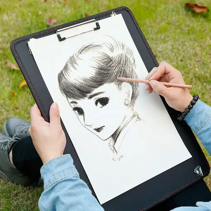 Waterproof Portable Clipboard With Storage 8K Paper Tablet Drawing Pad ...