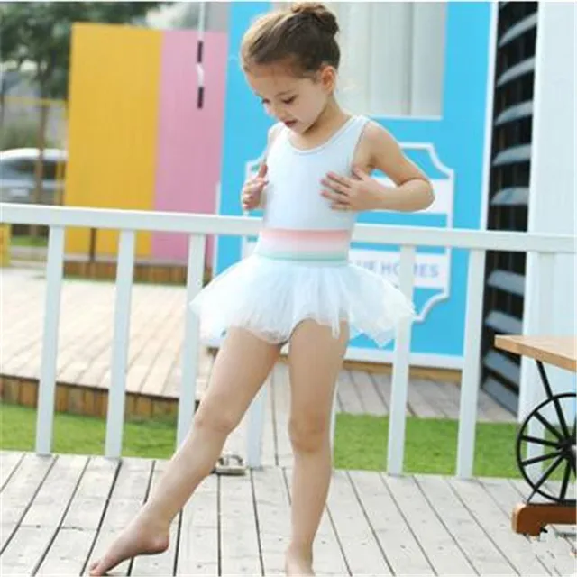 2016 Summer Kids Girls Tutu Swimwear One Piece Swimsuit Dress Baby Girl ...
