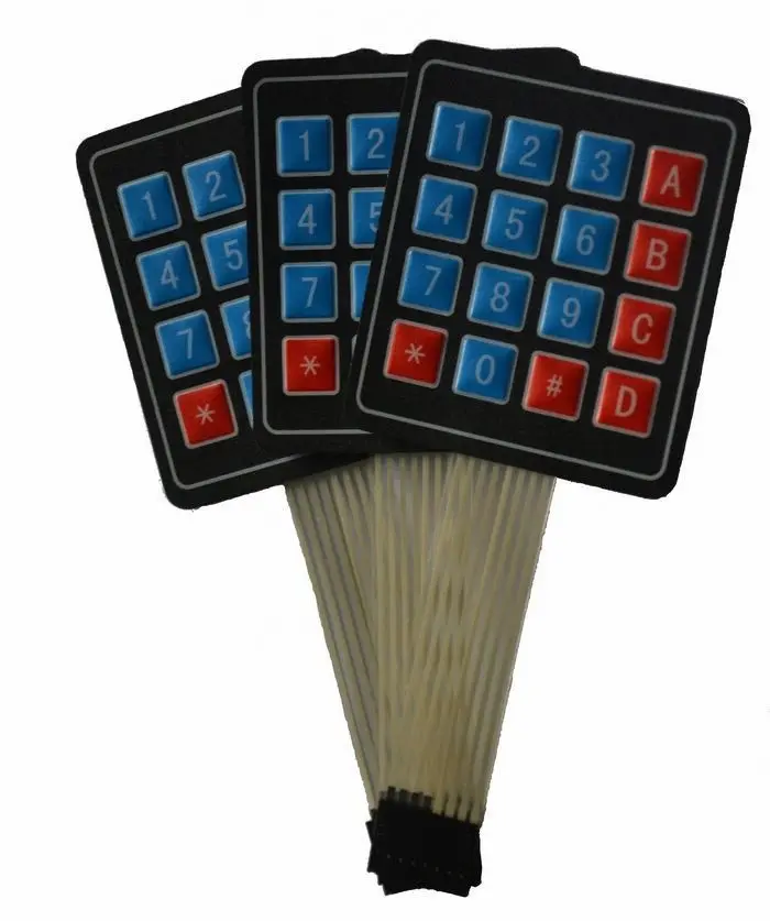 10pcs 4 X 4 Matrix Array 16 Key Membrane Switch Keypad Keyboard Avr In