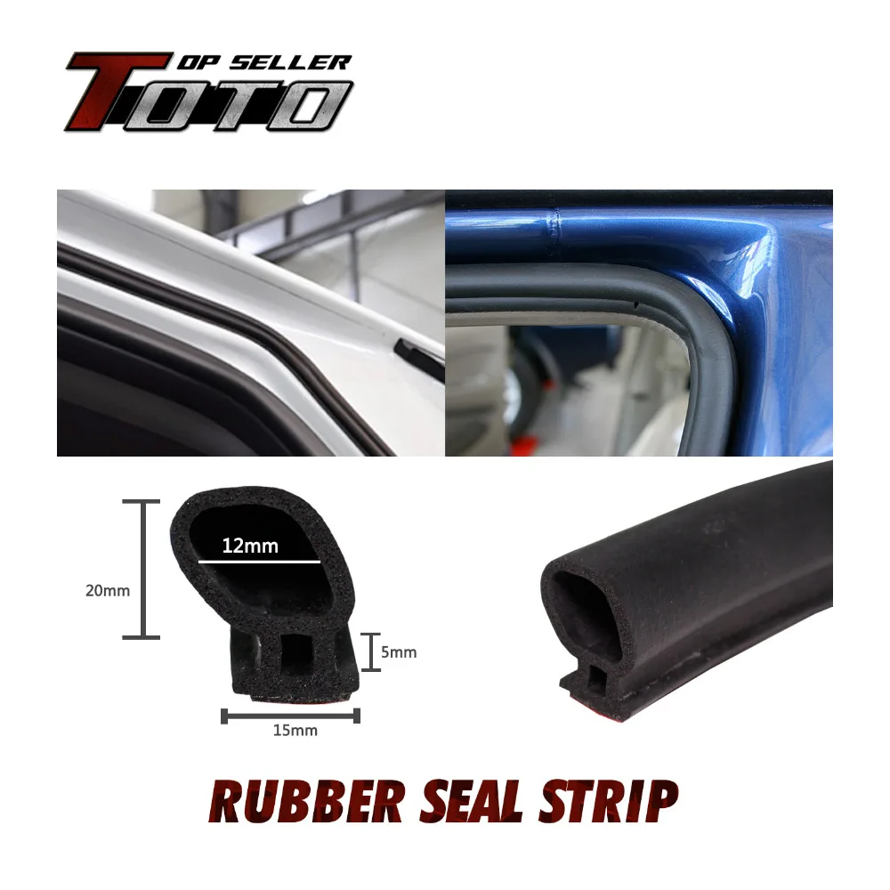 Car-Truck-Front-Rear-Door-boot-bonnet-Rubber-Edge-Strip-Black-Seal ...