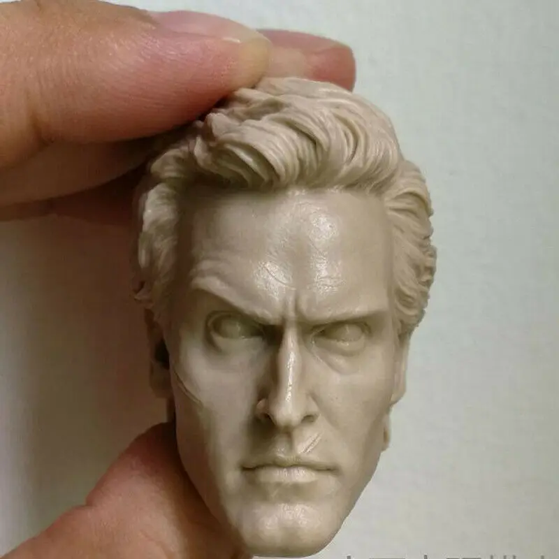 Figura de cabeza de Ash Williams en blanco a escala 1/6, figura de 12 ...