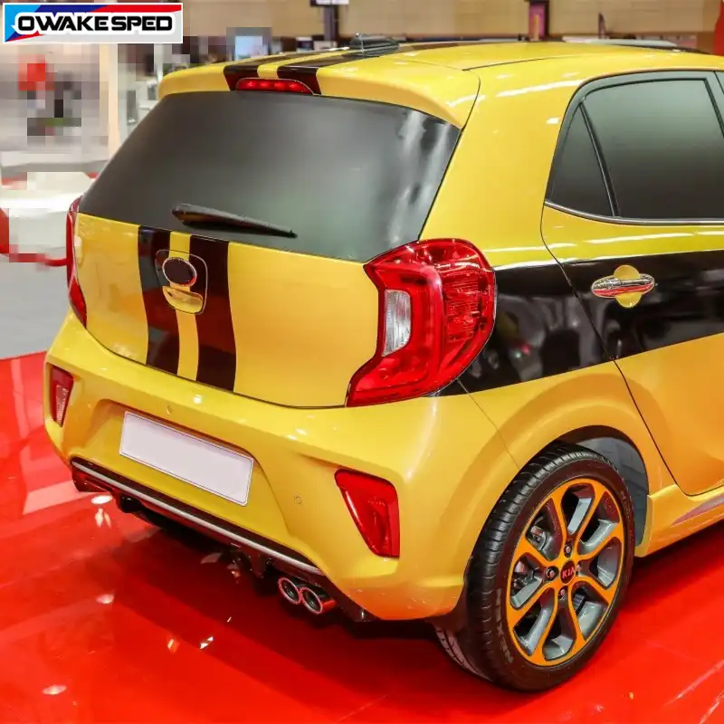 1 set Racing Sport Stripes Car Hood Roof Tail Sticker For KIA Picanto ...