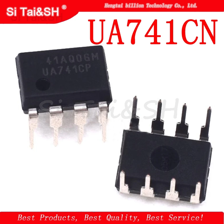 20PCS DIP8 IC UA741CN UA741CP UA741 OP Amp LM741 741 TI IC OPAMP GP ...