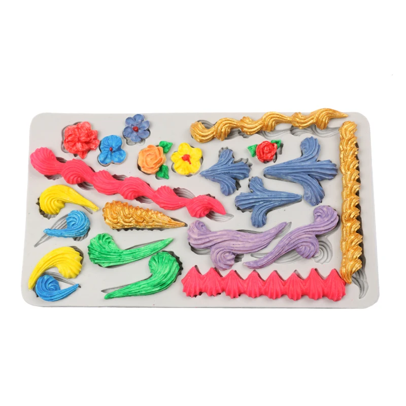 lace cake silicone embossing mat texture fondant impression lace mat ...