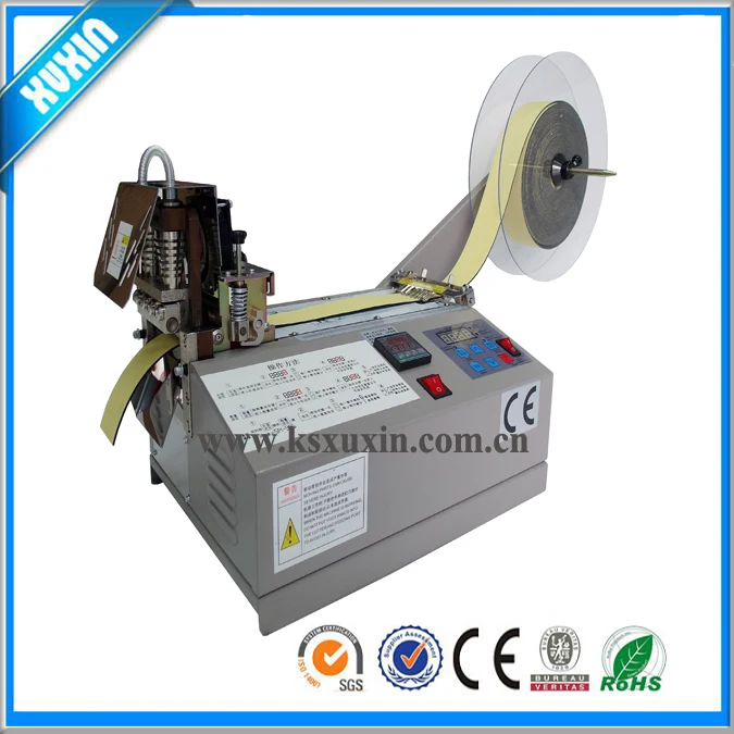 Easy operate Automatic fabric ribbon cutting machine ; zipper cutter ...