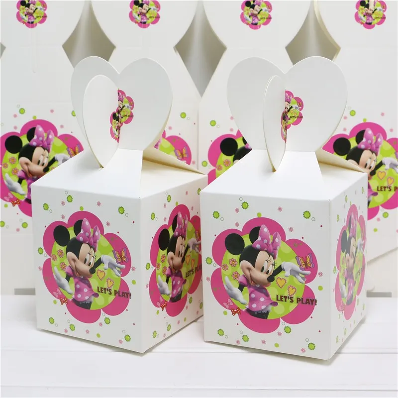 Minnie Mouse Candy Box Chocolate Packaging Gift Box Kids Birthday ...