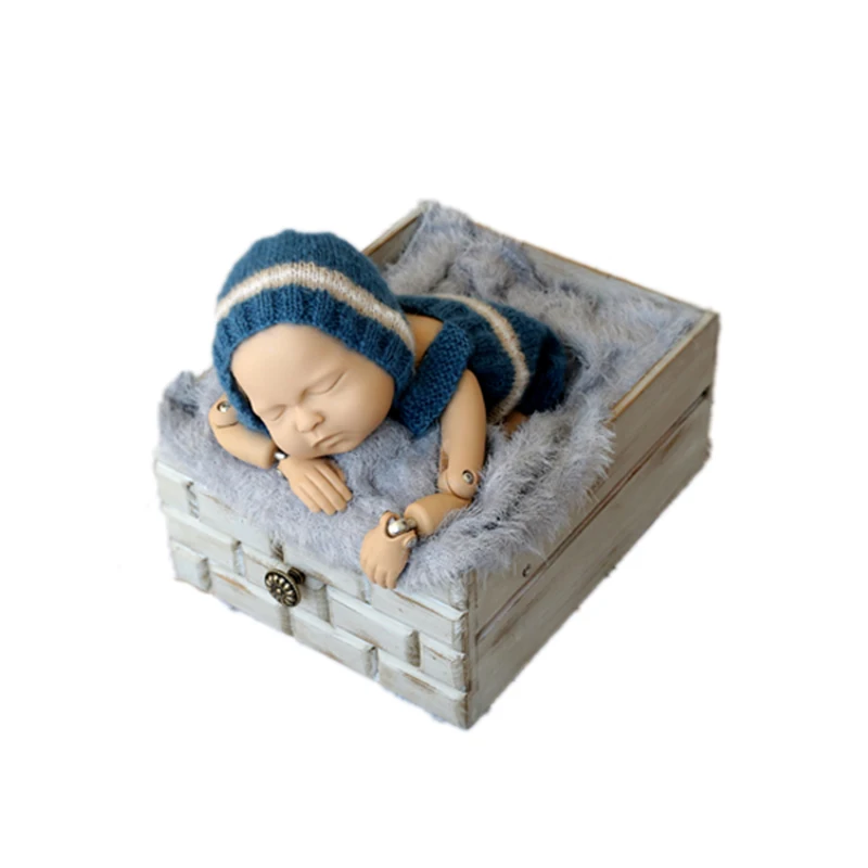 Newborn-Wood-Cradle-Baby-Photography-Bed-Wooden-Fabric-Props-for ...