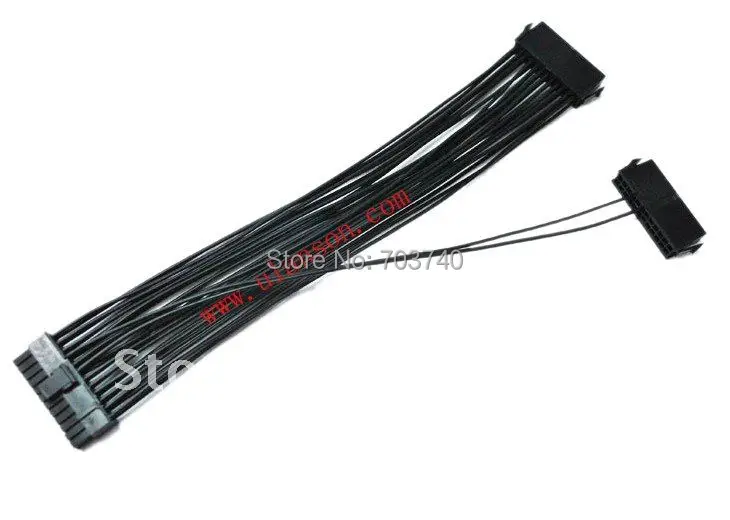 Dual Psu Power Supply 24-pin Motherboard Adapter Cable - Pc Hardware ...